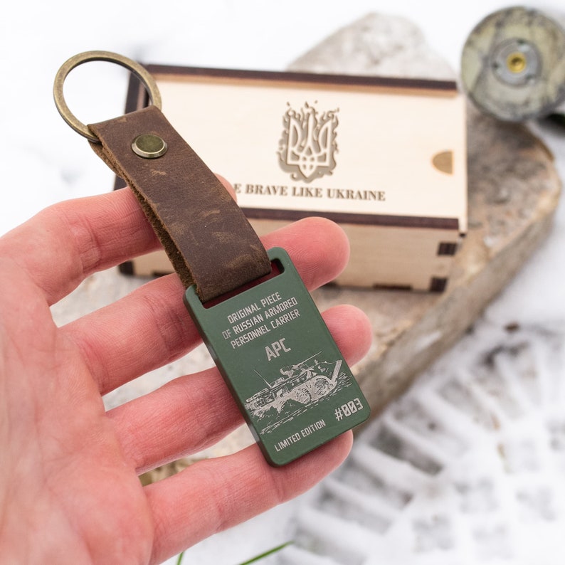 Ukraine Keychain Made From Piece of Russian Tank Military - Etsy