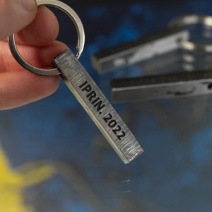 Trident Keychain, Tryzub Gift From Ukraine, Personalized Bar Key Fob ...