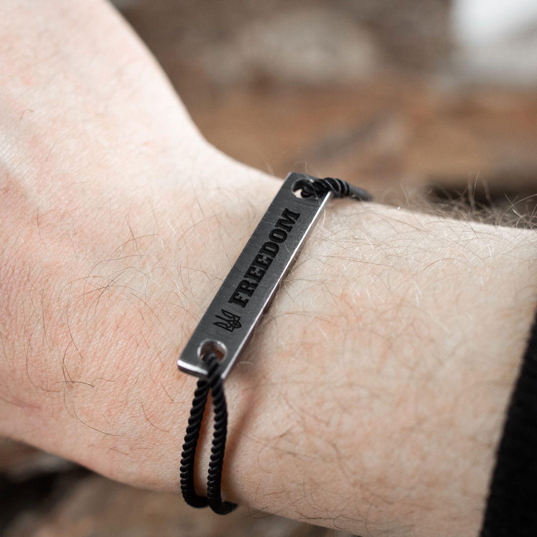 Ukraine Brutal Bracelet for Men, Brutal Bar Bracelet, Ukrainian Gifts ...