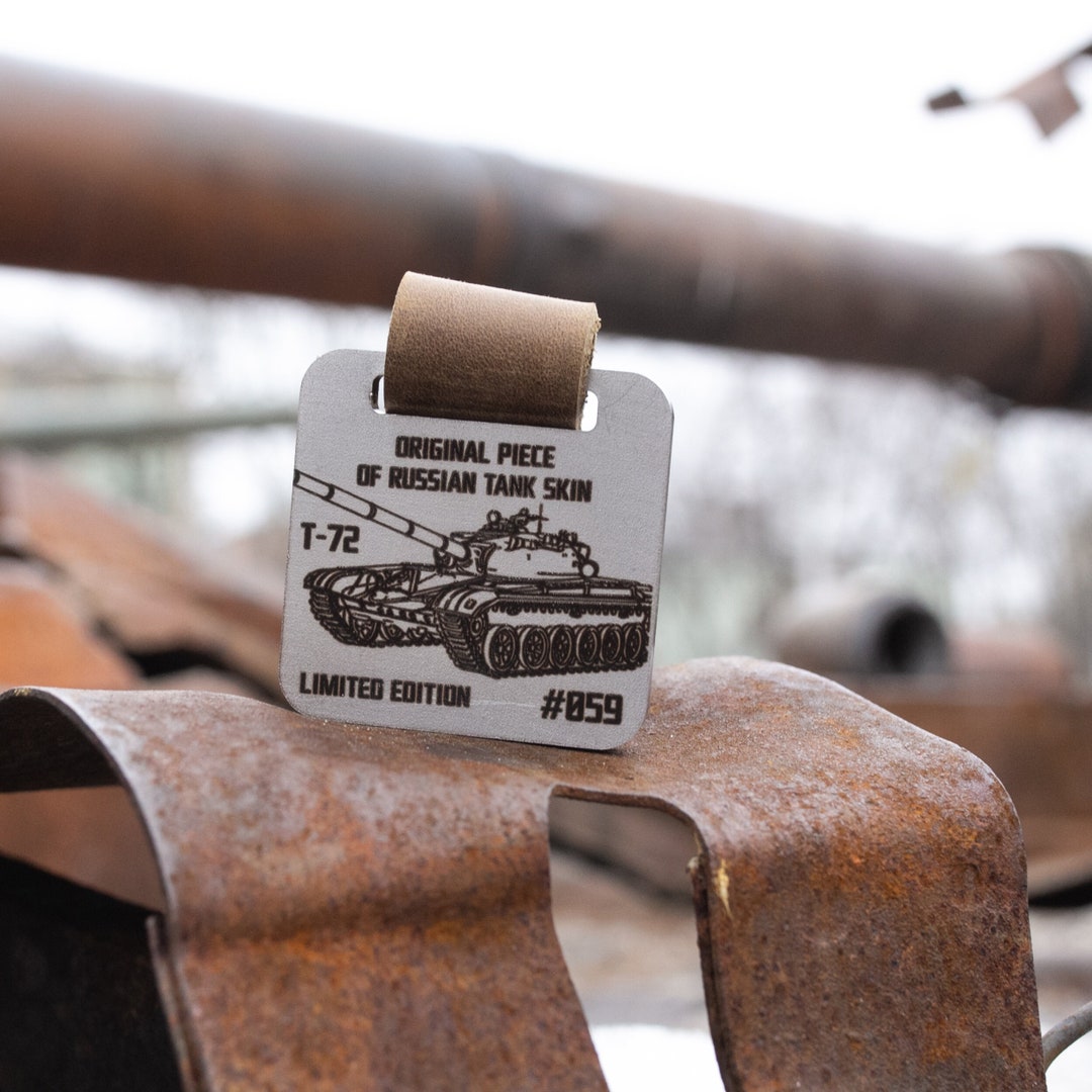 Ukraine Military Keychain, Brutalist Key Chain Made From Piece of ...