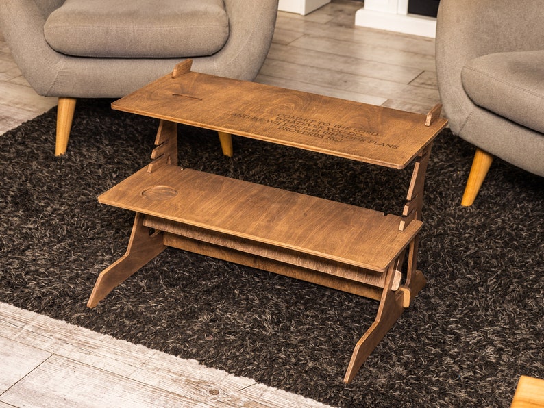 Laptop Stand , Standing Desk Laptop Stand, Wood Work Station , Modern ...