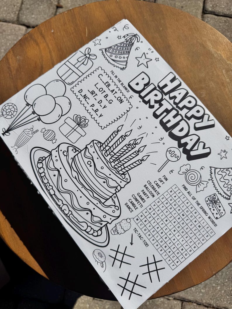 Kids Birthday Party Favor Kit | Snacks, Juice & Coloring Page - Etsy