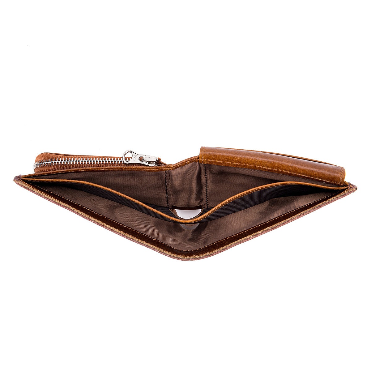 ENZODESIGN, Top Grain Leather, Sporty Wallet, Zip Coin Compartment ...