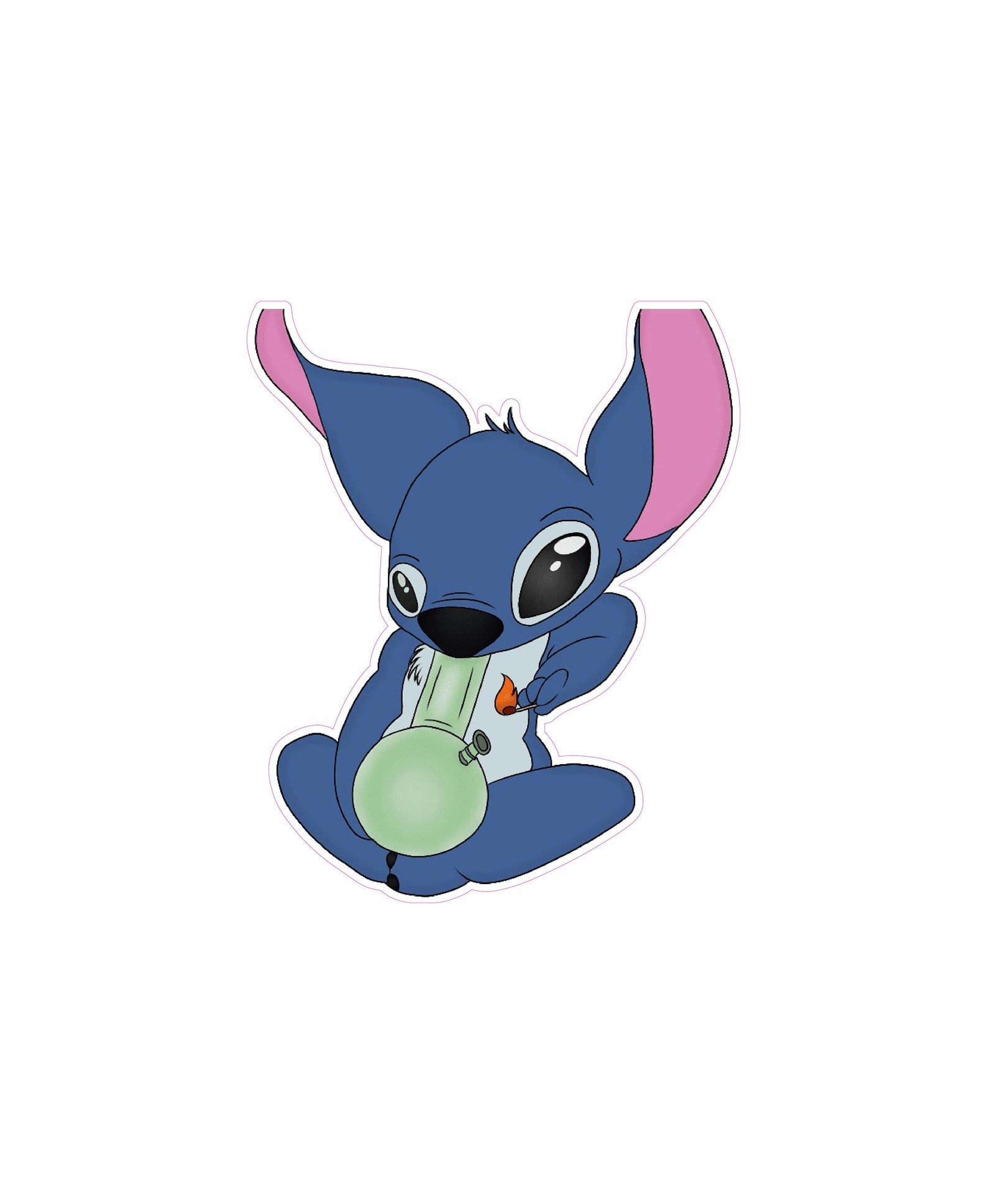 Lilo and Stitch / Weed Marijuana Stick / Decals Weather and - Etsy