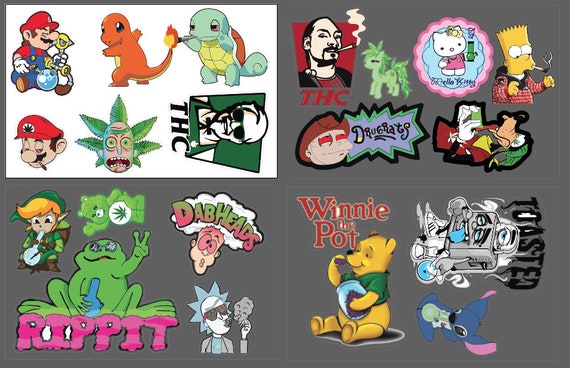 Weed Pack 20 Weed Stickers / Decals Weather and waterproof | Etsy