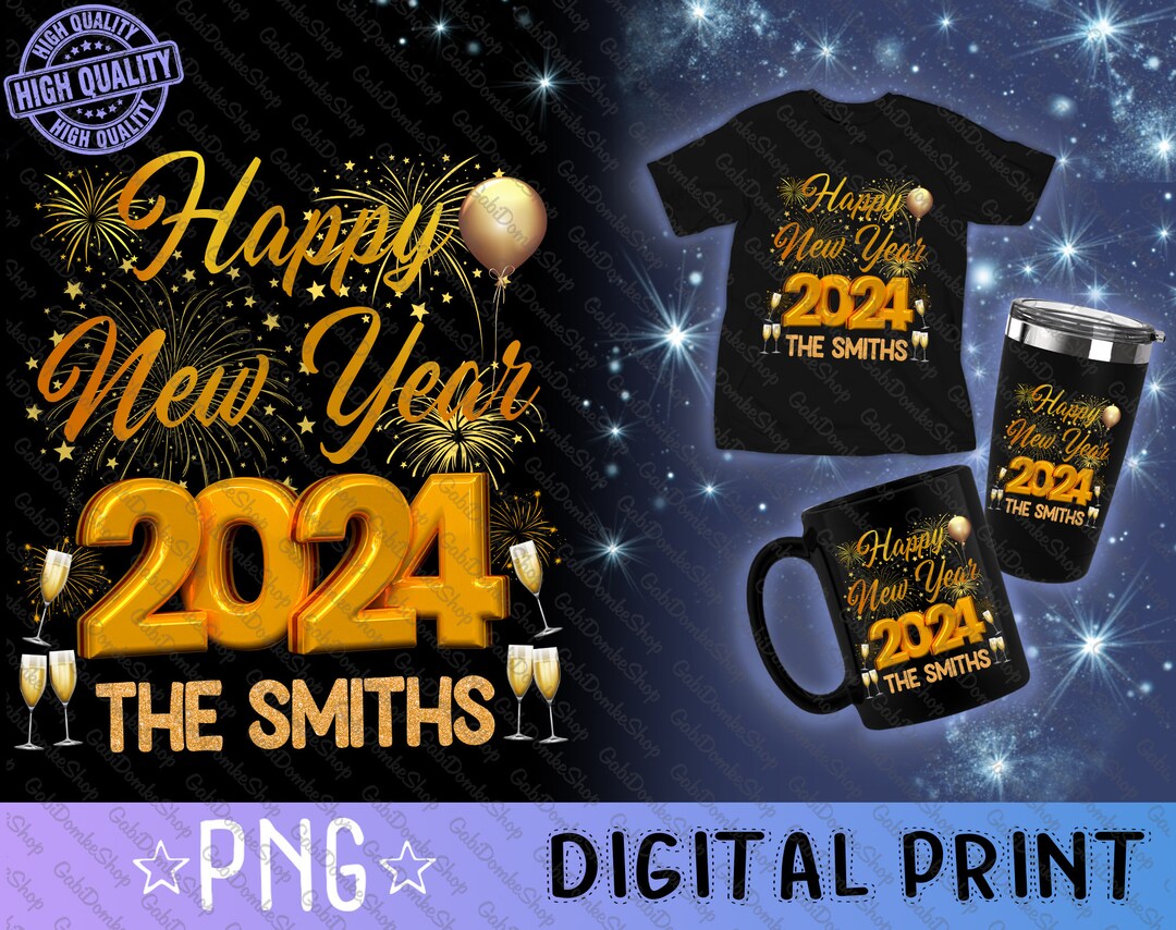Año Nuevo 2024 Png Feliz Año Nuevo 2024 Png Año Nuevo Png - Etsy México
