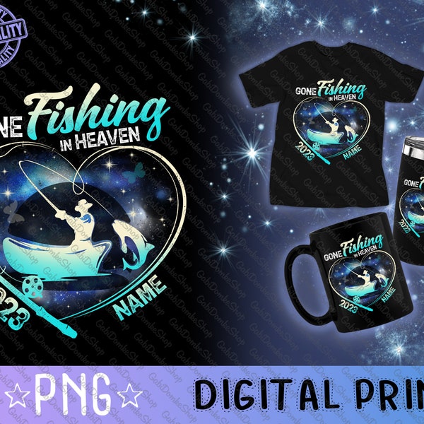 Fishing in Heaven Svg - Etsy