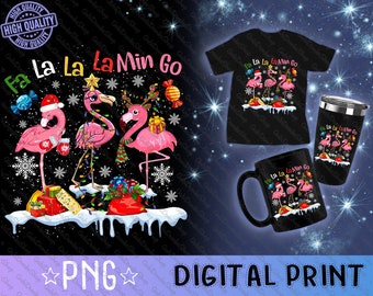Fa La La La Mingo Christmas Flamingo PNG Digital Download - Etsy