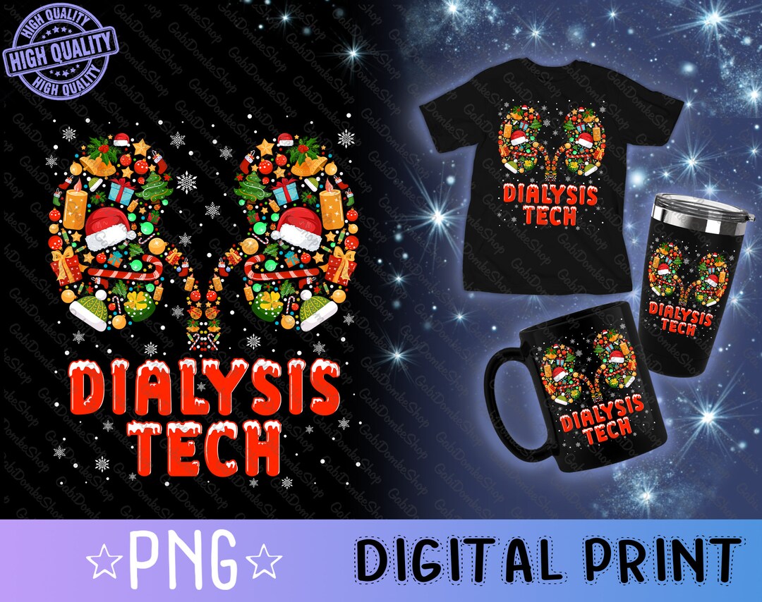 Dialysis Technician Kidney Tech Png, Nurse Christmas Png, Nursing Png ...