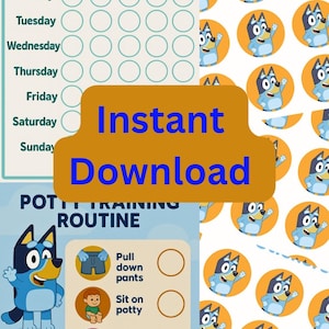 Toddler Potty Chart Printable – Character Inspired Potty Training Kit ...