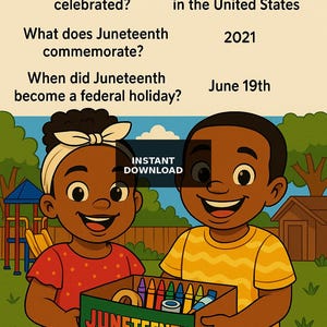 Baby B’s Juneteenth Digital Coloring & Activity Kit. PDF for Download ...