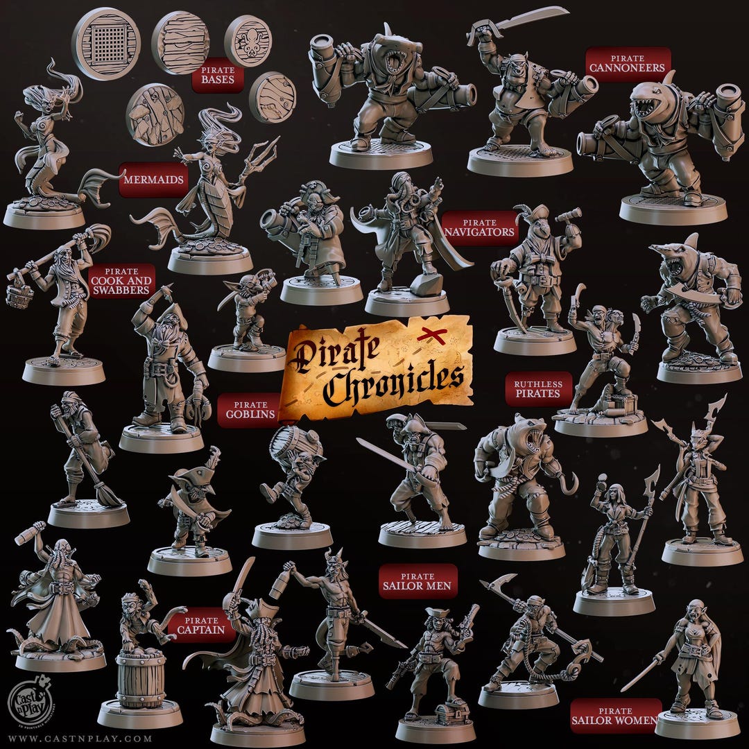Complete Pirate Chronicles Collection Mermaids Monkey Sharkfolk ...