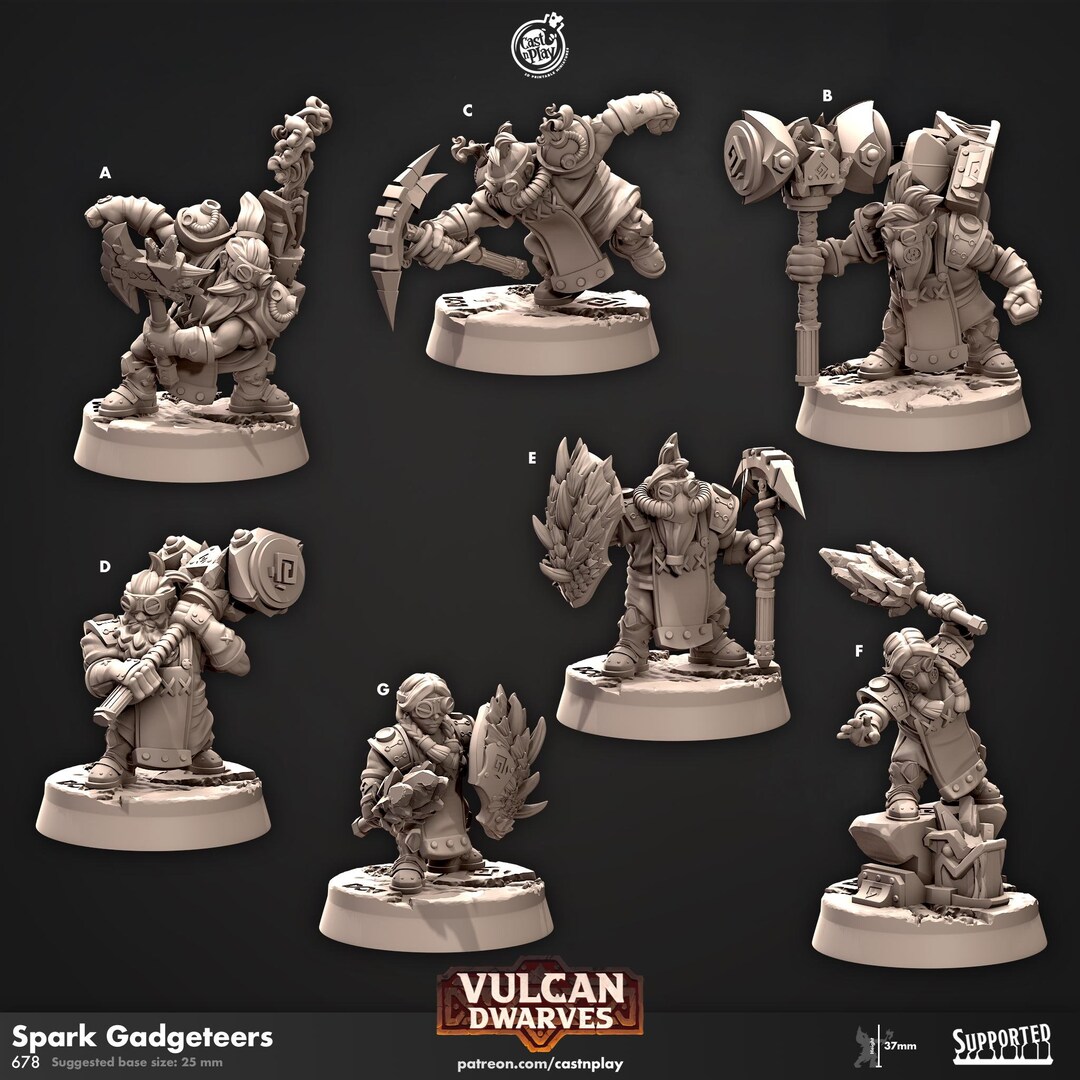 Dwarf Dwarven Gadgeteer Miner Guard Fighter Blacksmith With Axe Blade ...