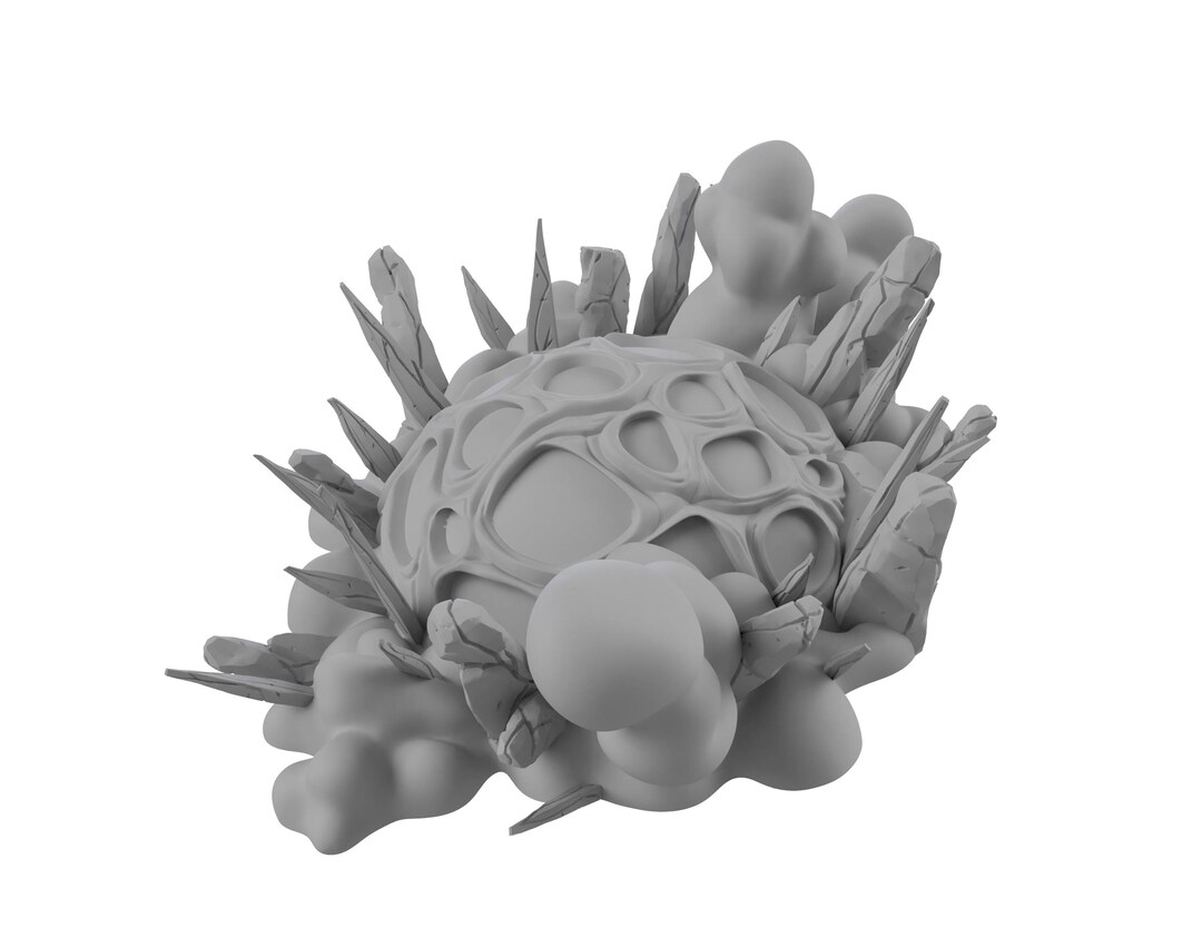 Impact Blast Explosion Miniature: Custom Size Paintable Miniature Model ...