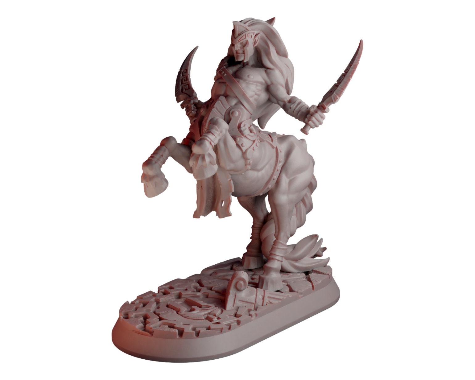 Centaur Warrior Dual Sword Ancient Greek Mythology Paintable Miniature ...