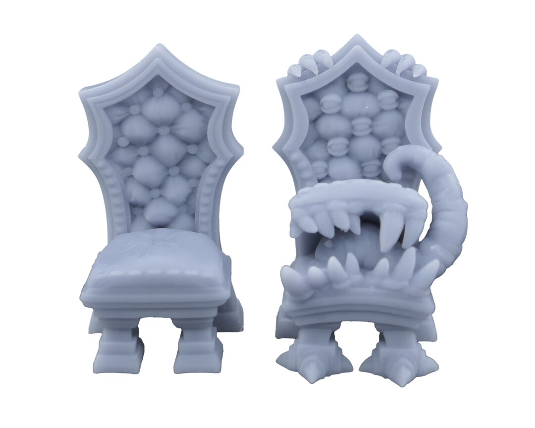 Chair Mimic Paintable Miniature Collection 3D Printed With Plant Based ...
