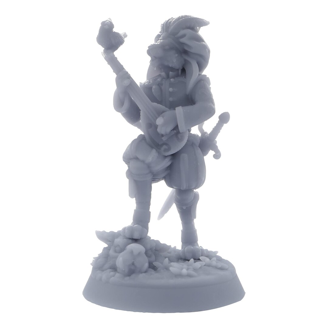 Buy Harengon Bard Lute Player: 32mm Scale Fantasy Rabbit Humanoid ...