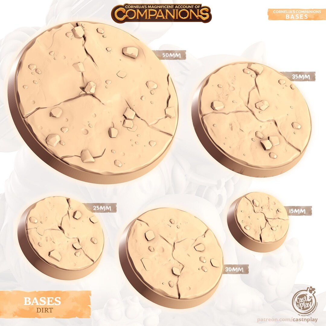 Dirt Style Miniature Model Bases by Castnplay, Cornelia's Companions ...