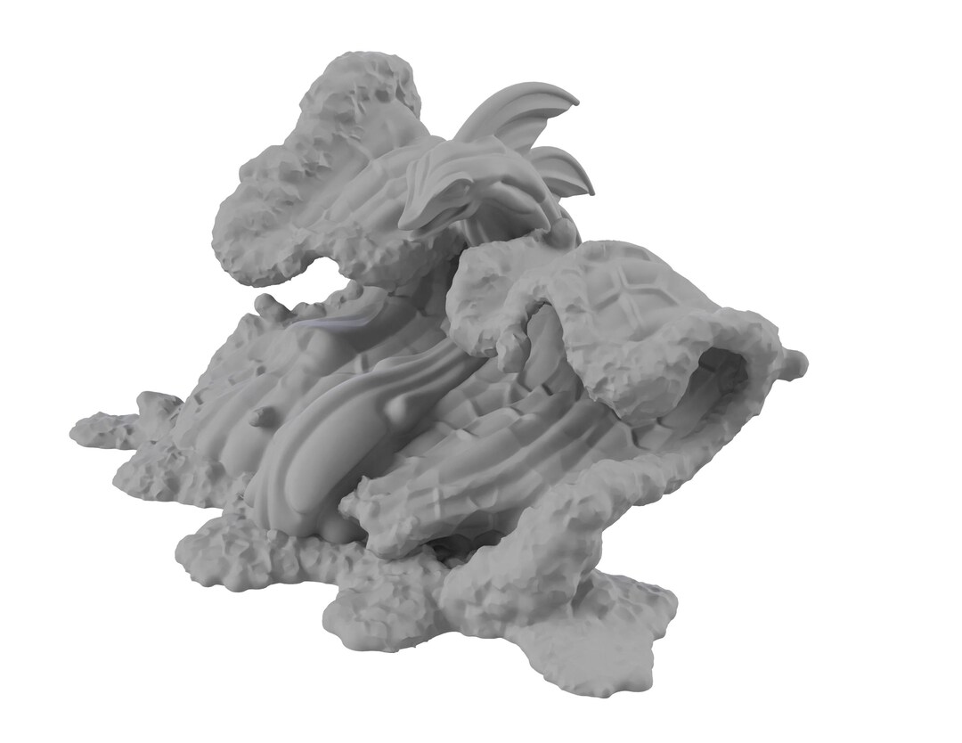 Custom Size Water Beast Tidal Wave Tsunami Miniature: Paintable ...