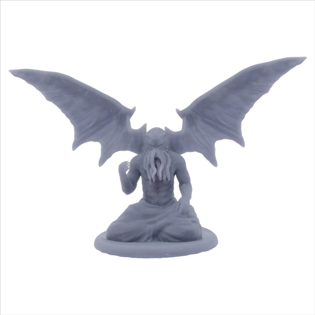 The Winged Horror 28/32mm Scale: A Lovecraftian Winged Cthulhu Gothic ...