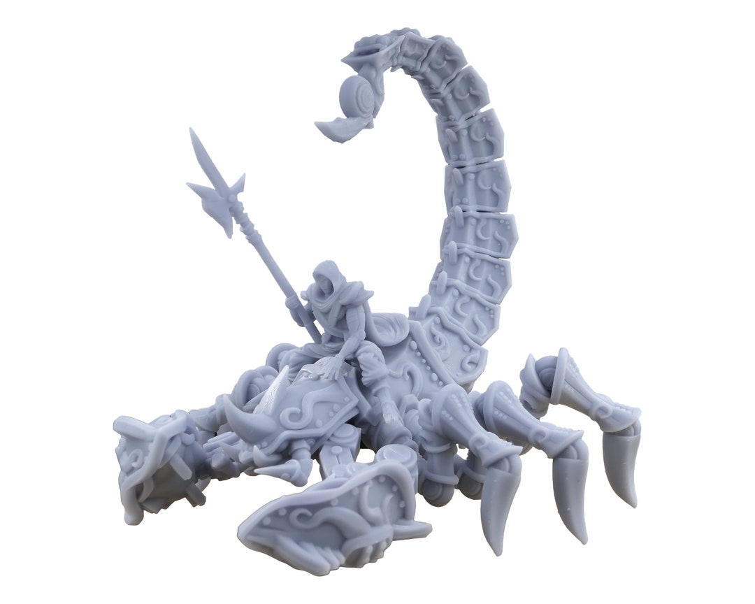 Mechanical Scorpion 32mm Scale Mounted Soldier Fantasy Paintable ...