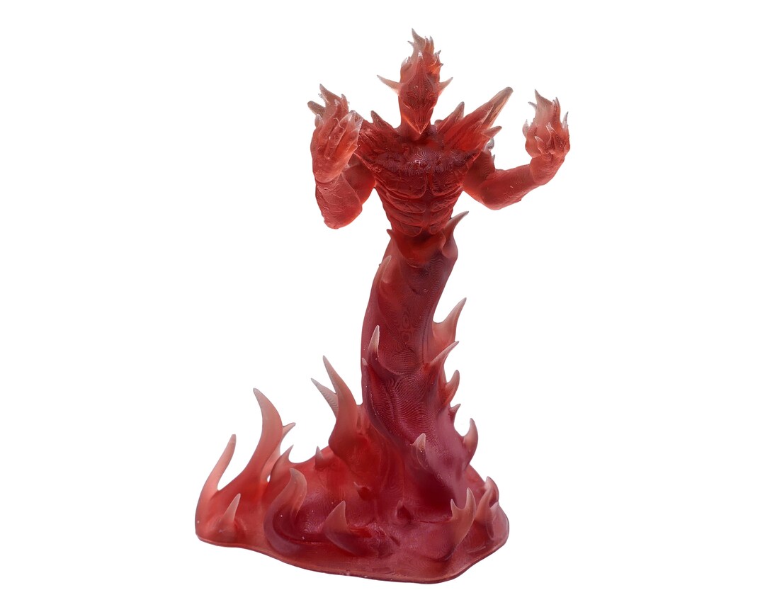 Fire Elemental Miniature - Etsy