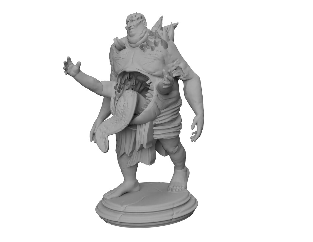 Gluttony Seven Deadly Sins: Demonic Horror Paintable Miniature 3D ...