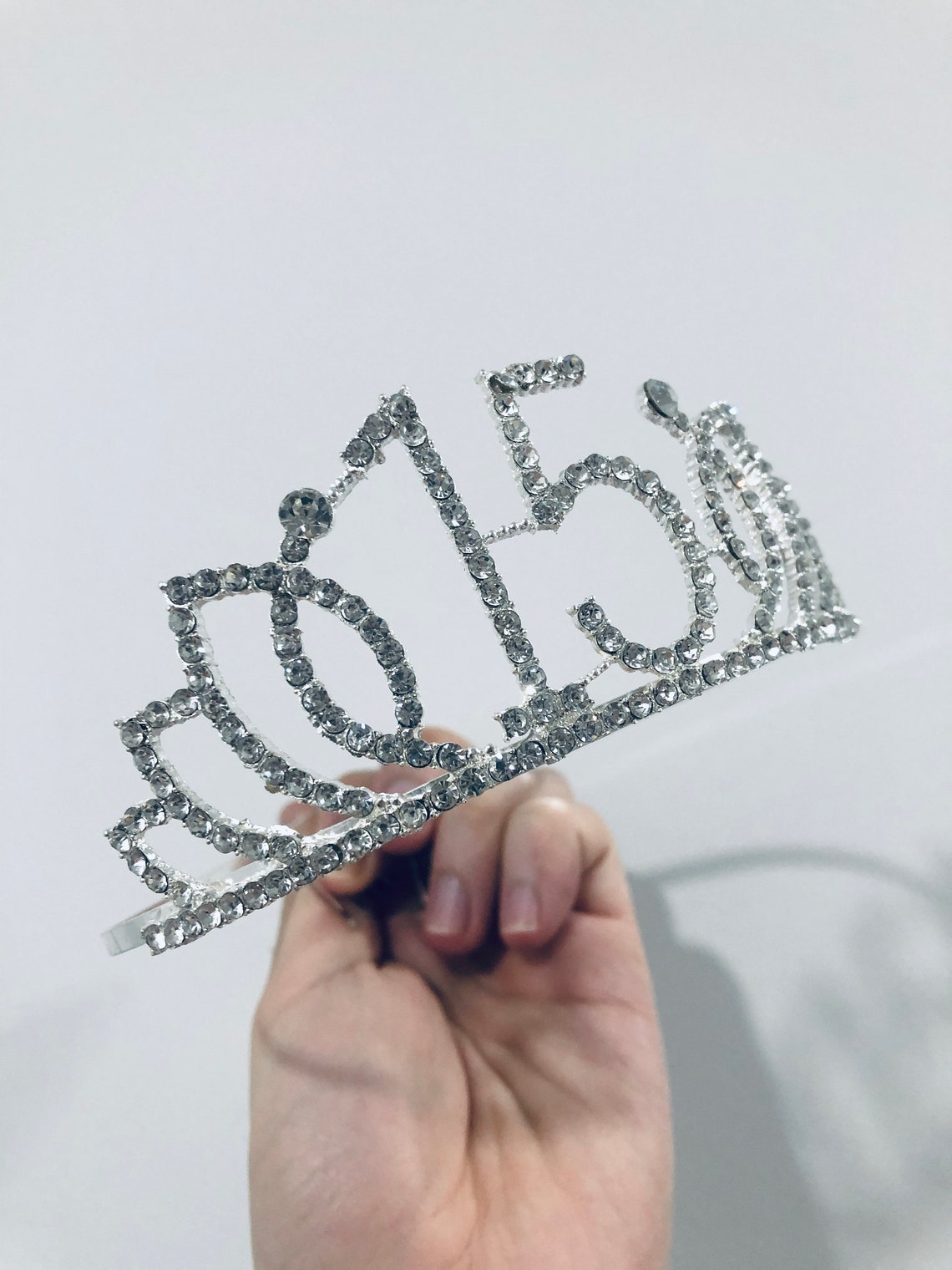 Silver 15th Birthday Crystal Tiara Crown 15th Birthday | Etsy