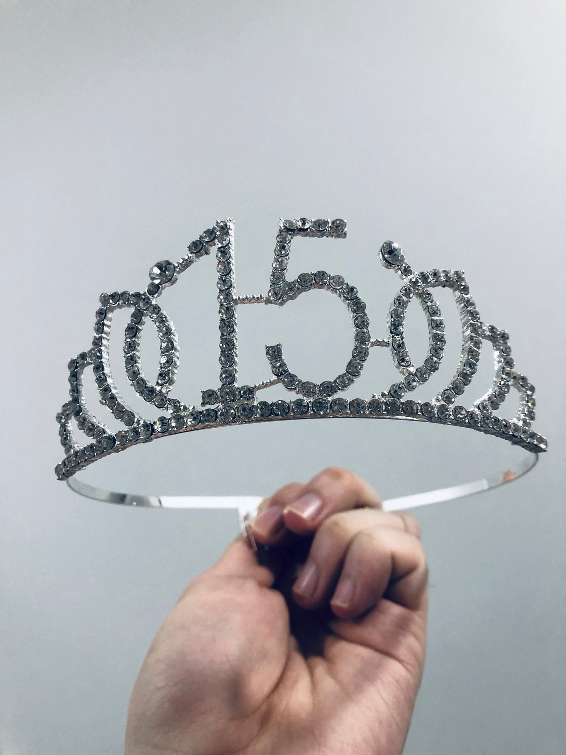 Silver 15th Birthday Crystal Tiara Crown 15th Birthday | Etsy