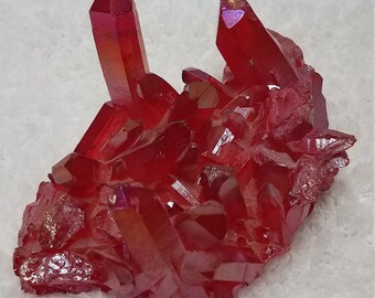 Ruby Aura Quartz | Etsy