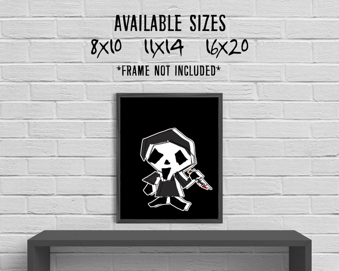 Ghostface Illustrated Art Print - Etsy