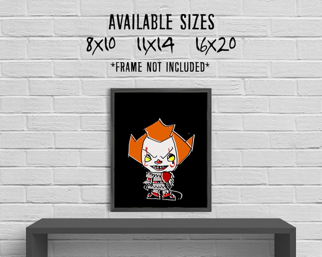 Pennywise Illustrated Art Print - Etsy