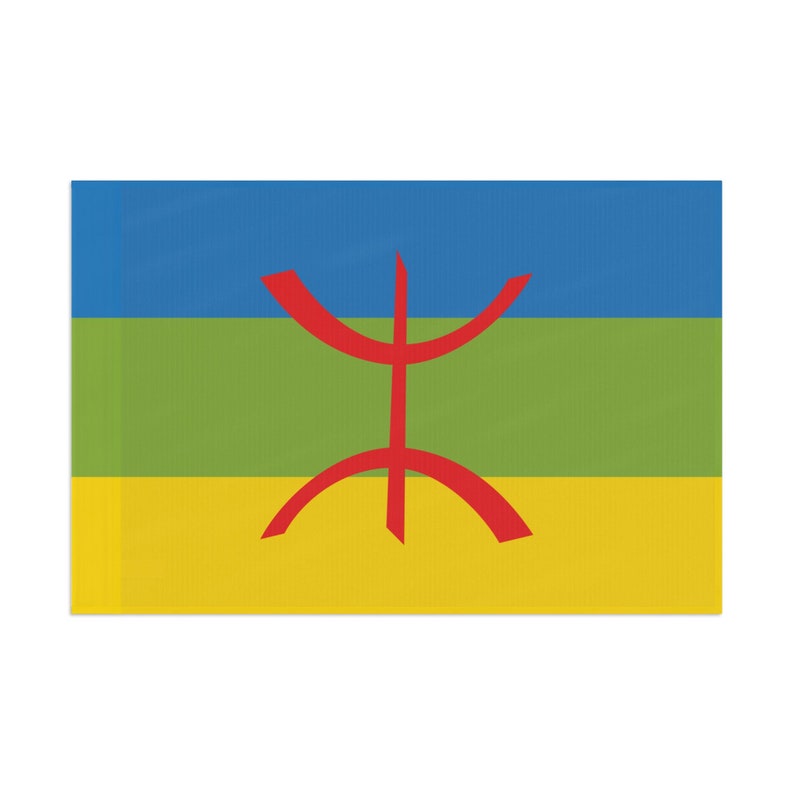 Berber Amazigh Kabyle Flag - Free Amazigh Man ALGERIA MOROCCO TUNISIA ...