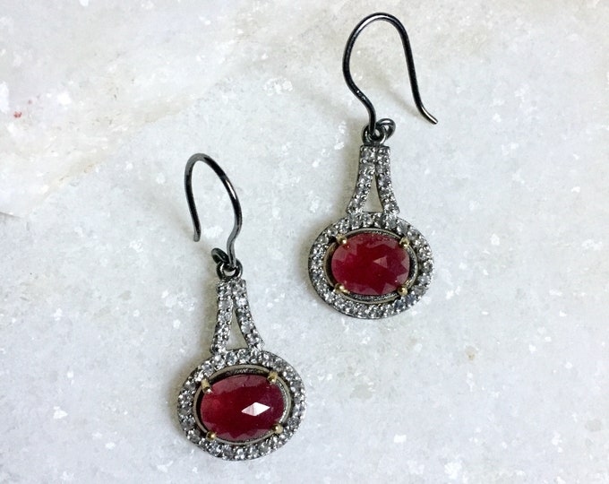 Ruby Earrings - Etsy