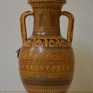 Greek Pottery, Hand Made Replica, Geometric Amphora - Etsy