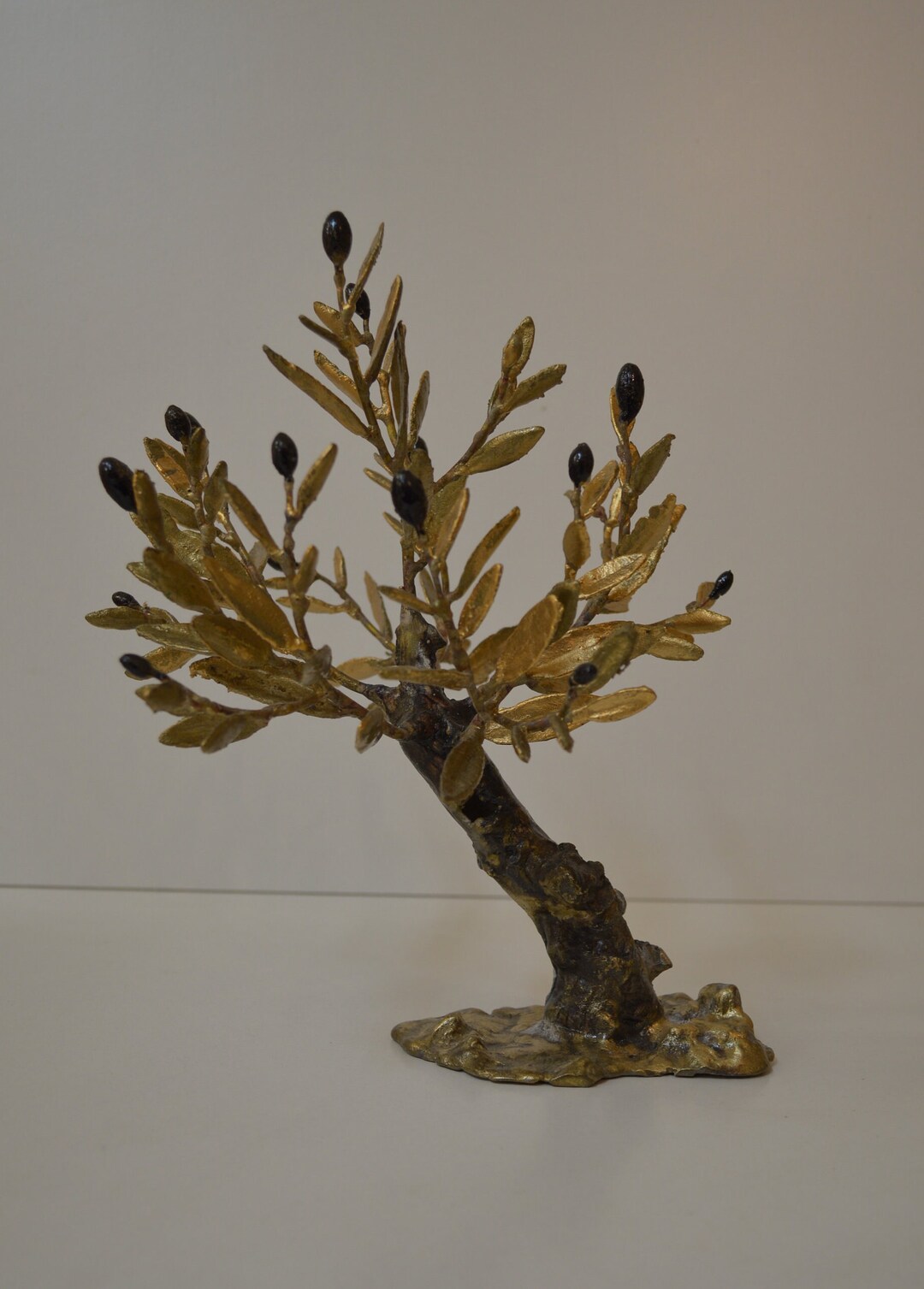 Leaning Gold Olive Tree - Etsy
