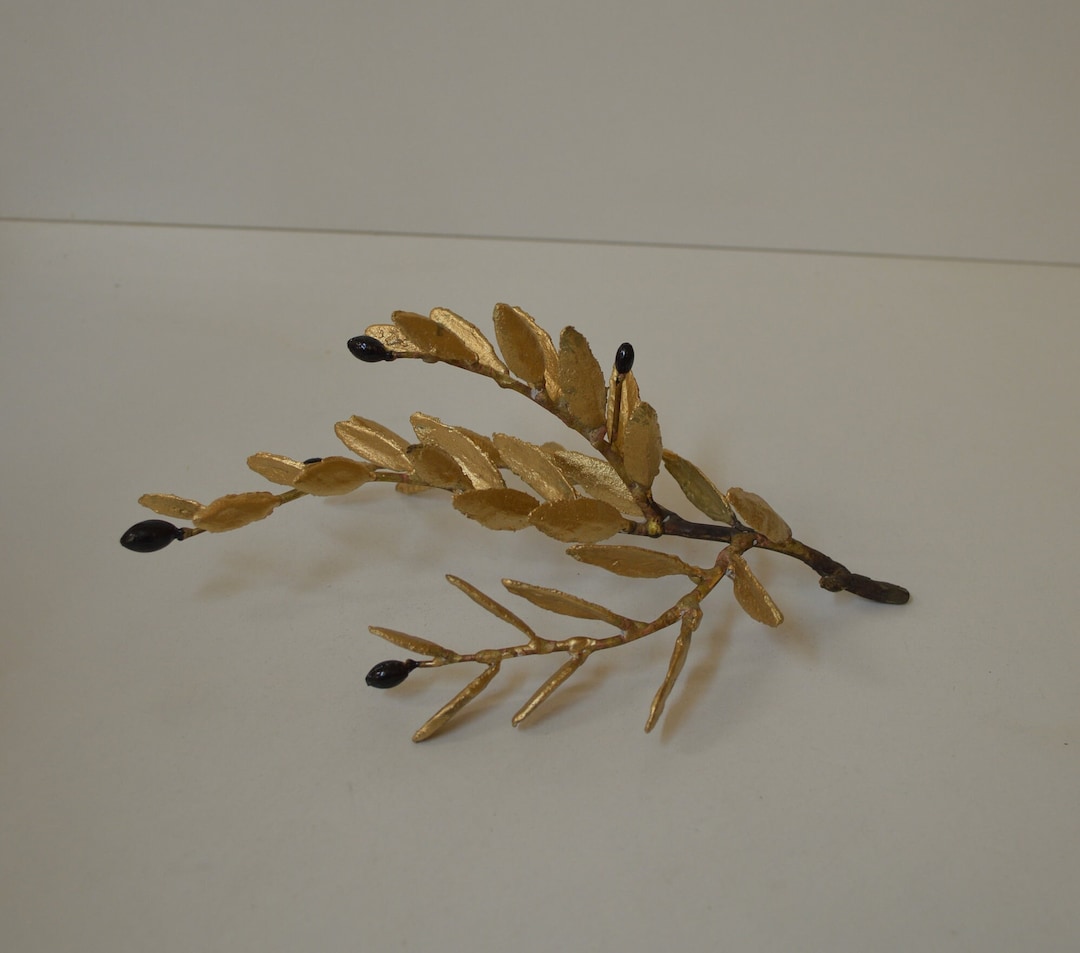 Gold Olive Branch - Etsy