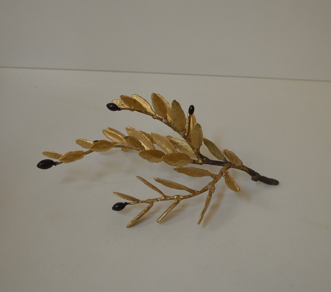 Gold Olive Branch - Etsy