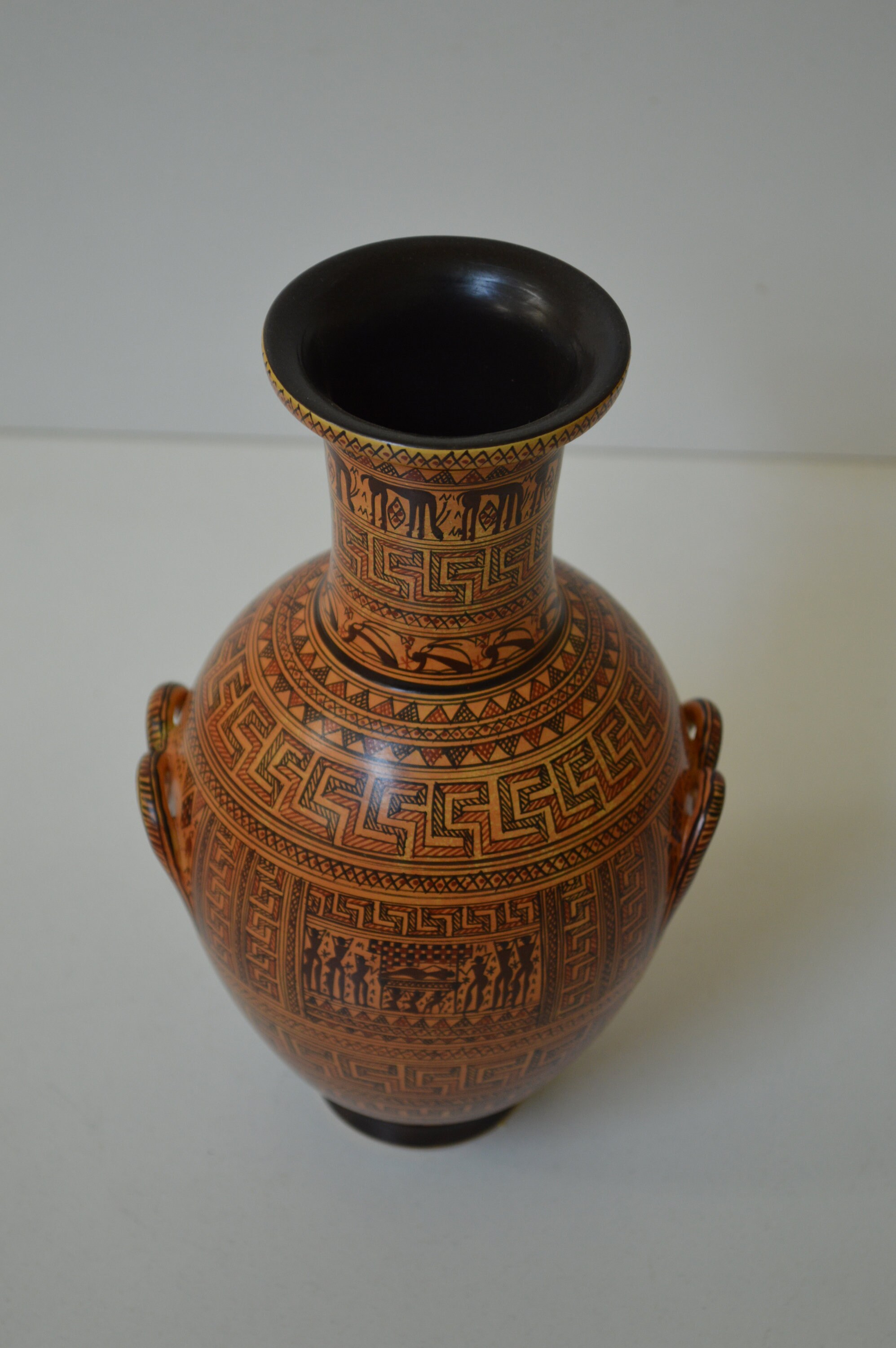 22 Cm Geometric Dipylon Amphora Greek Pottery Hand Made - Etsy