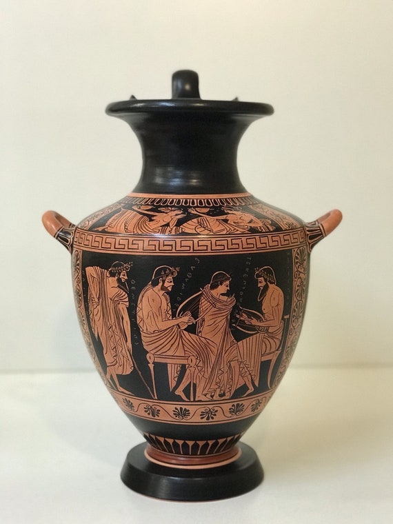 Greek Pottery Hand Made Replicared Figure Hydria Music | Etsy