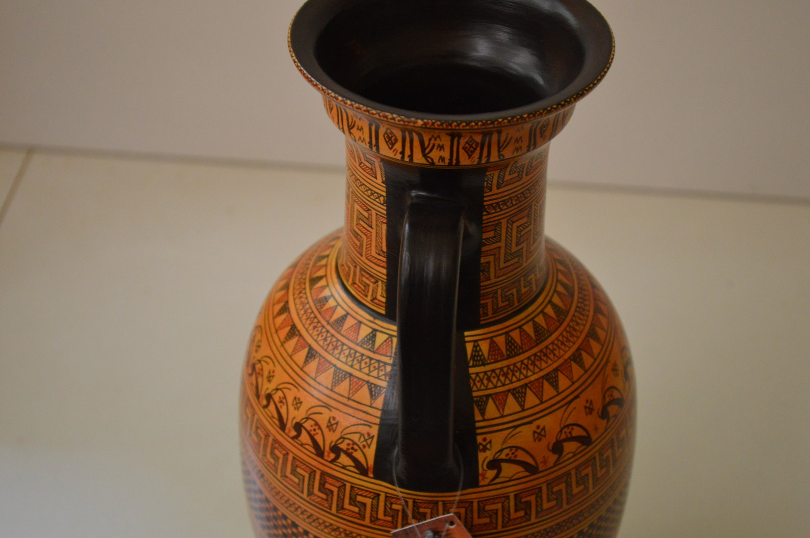 Greek Pottery Hand made replica Geometric Amphora | Etsy