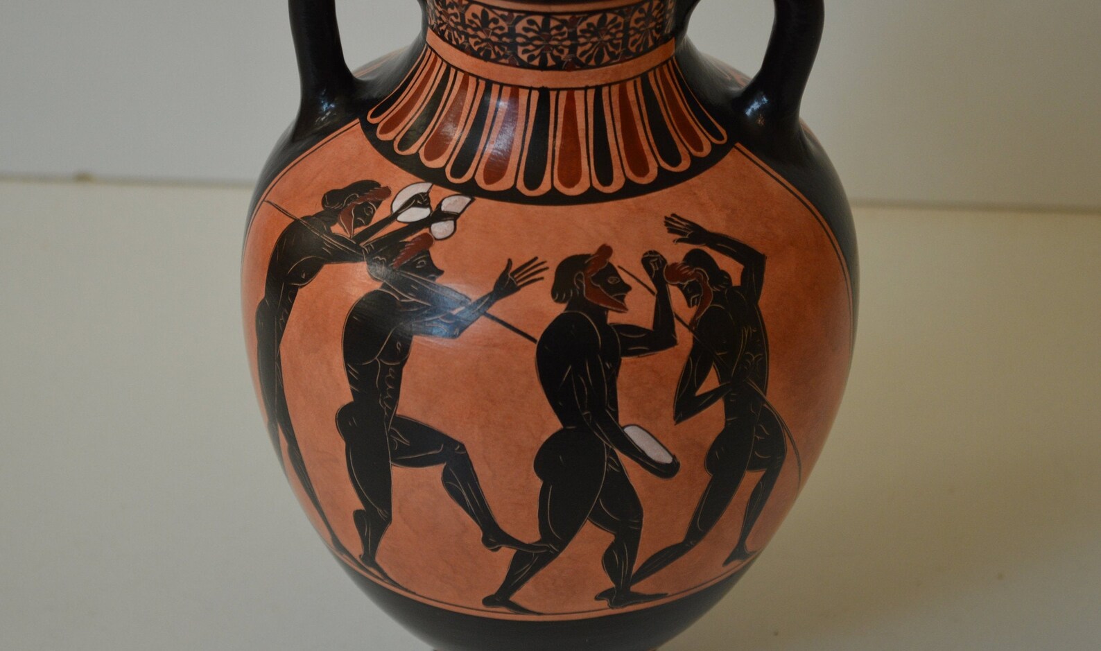 26cm Panathenaic Amphora Black Figure Ancient Athenian - Etsy