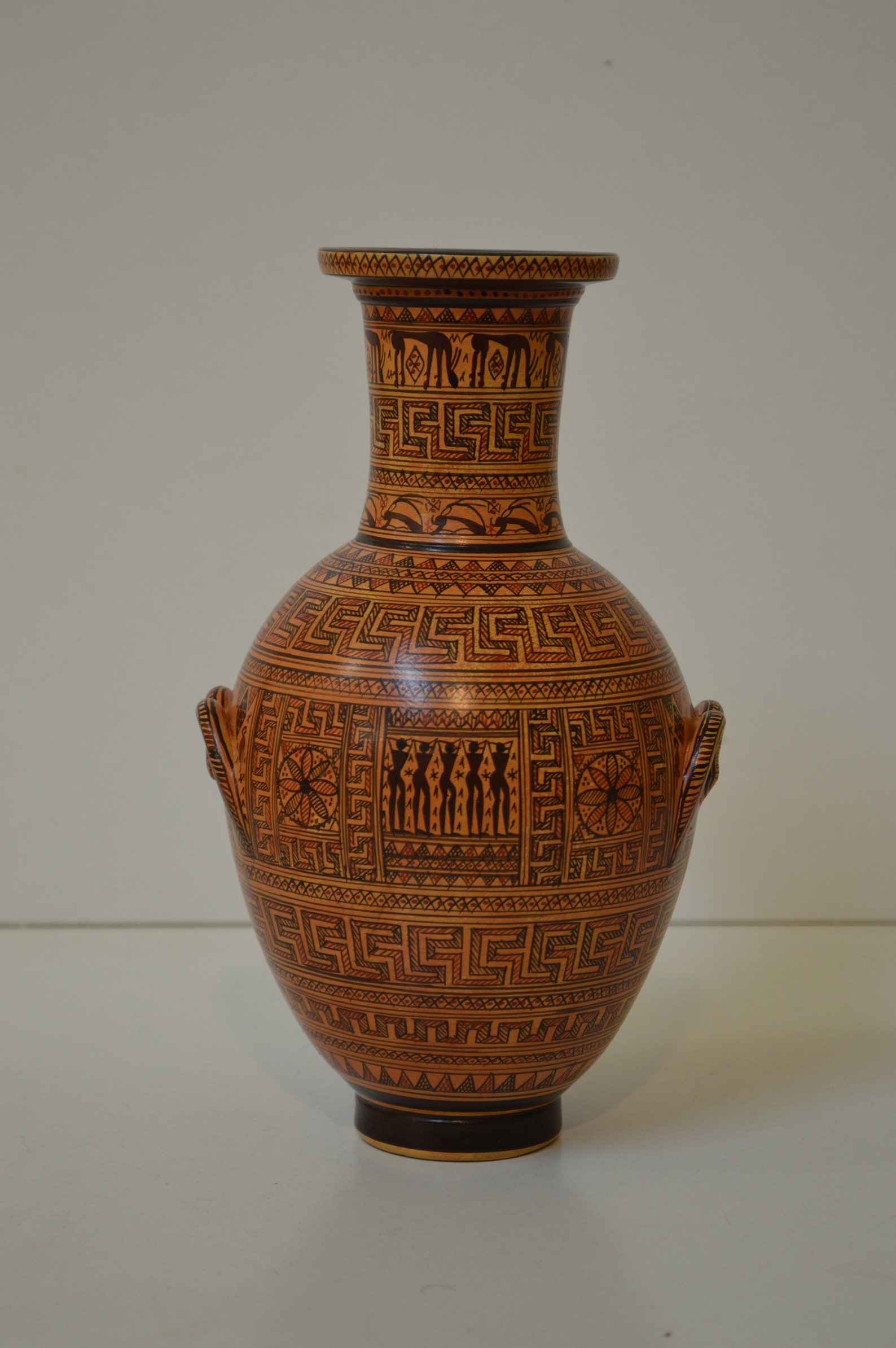 22 Cm Geometric Dipylon Amphora Greek Pottery Hand Made - Etsy