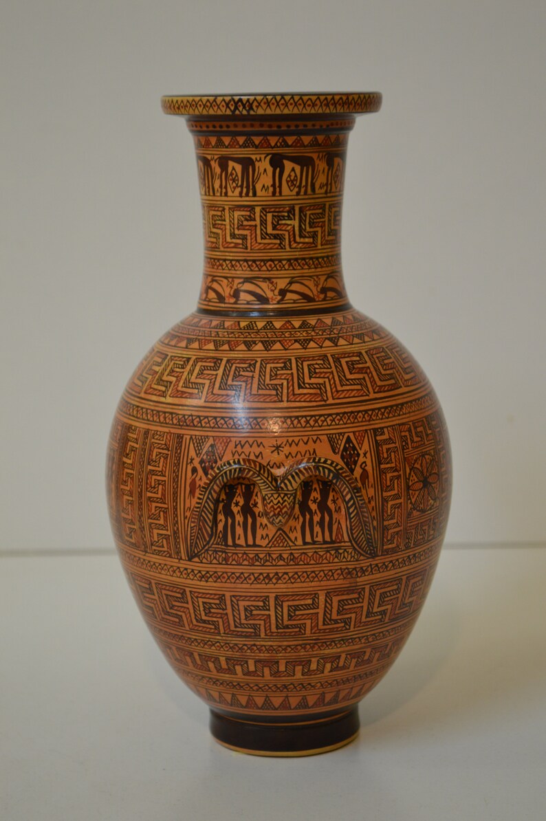 22 Cm Geometric Dipylon Amphora Greek Pottery Hand Made - Etsy