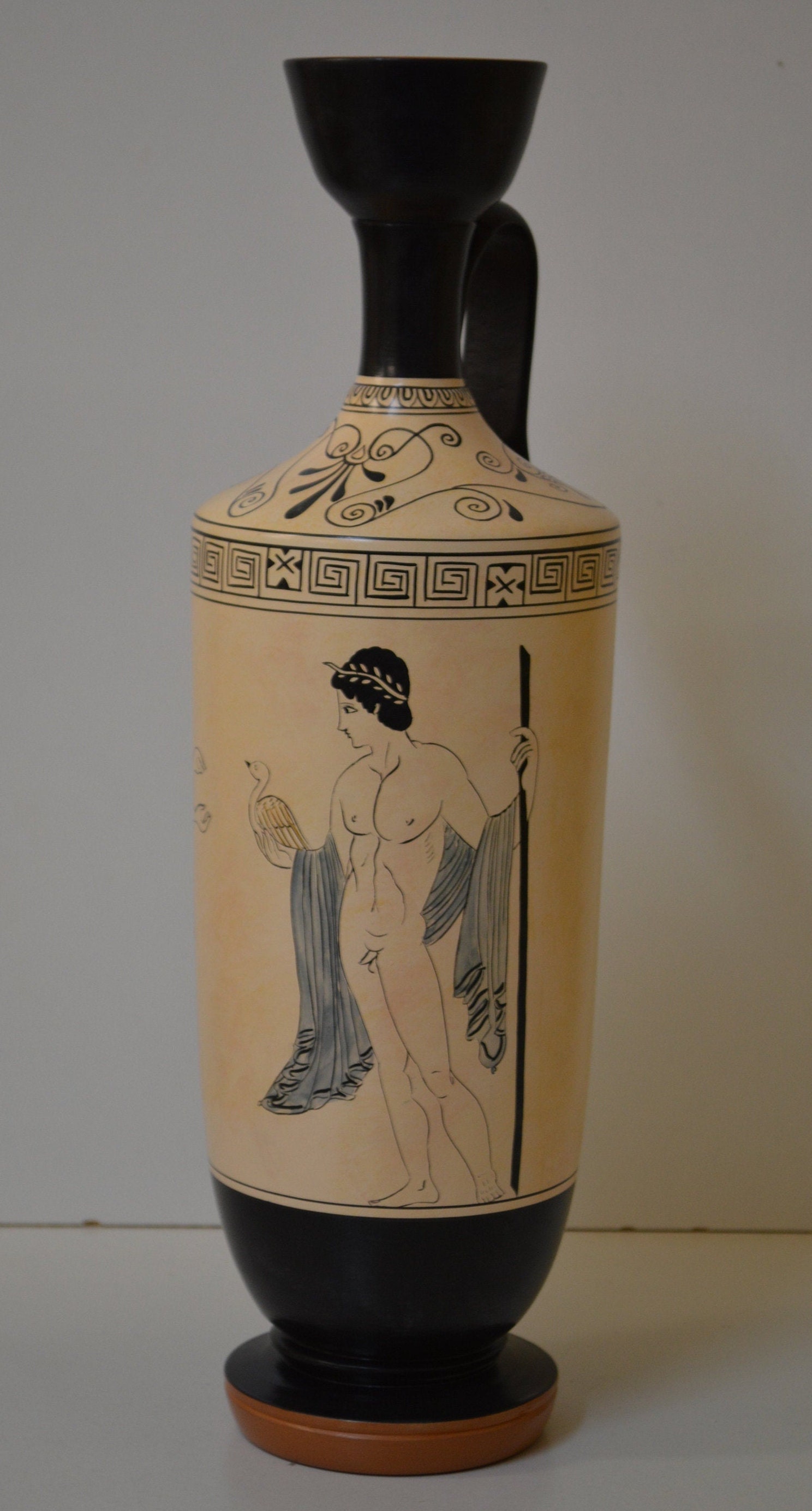 Greek Pottery, Hand Made Replica, White Ground Lekythos - Etsy