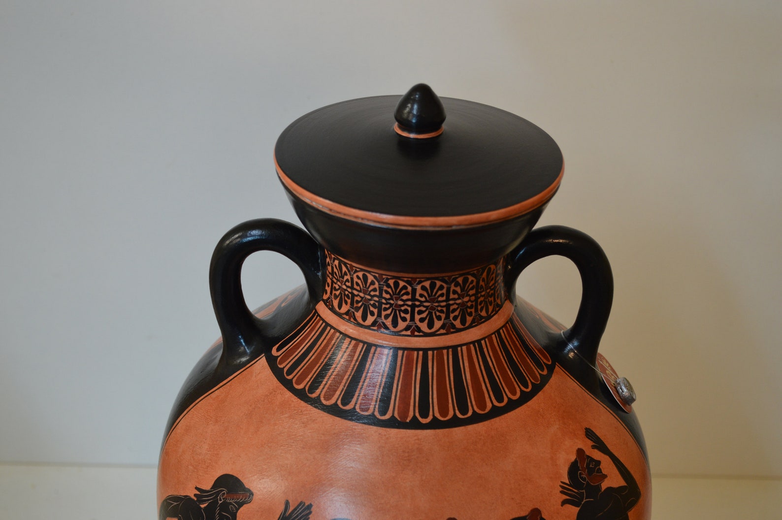 45cm Black Figure Panathenaic Amphora, Greek Pottery, Hand Made Replica ...