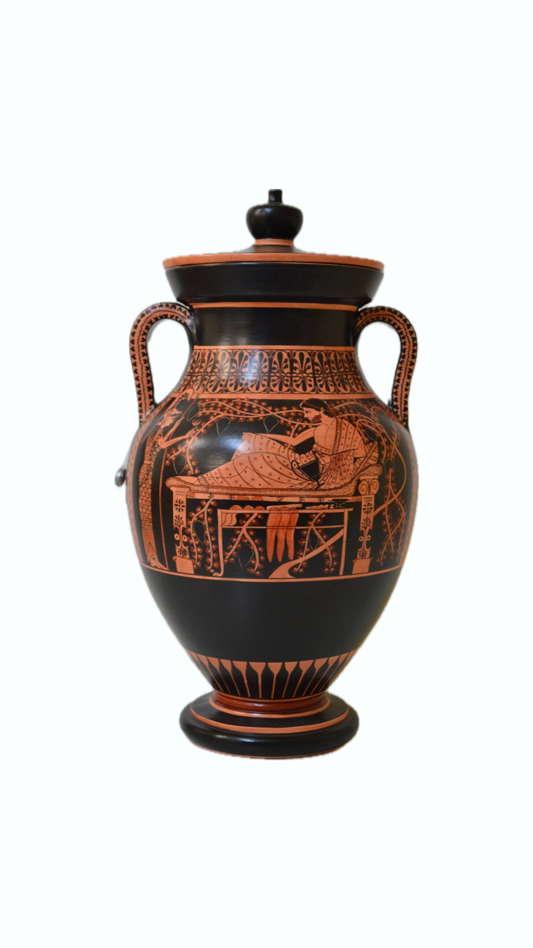 Greek Pottery, Hand Made Replica, Red and Black Figure Bilingual ...
