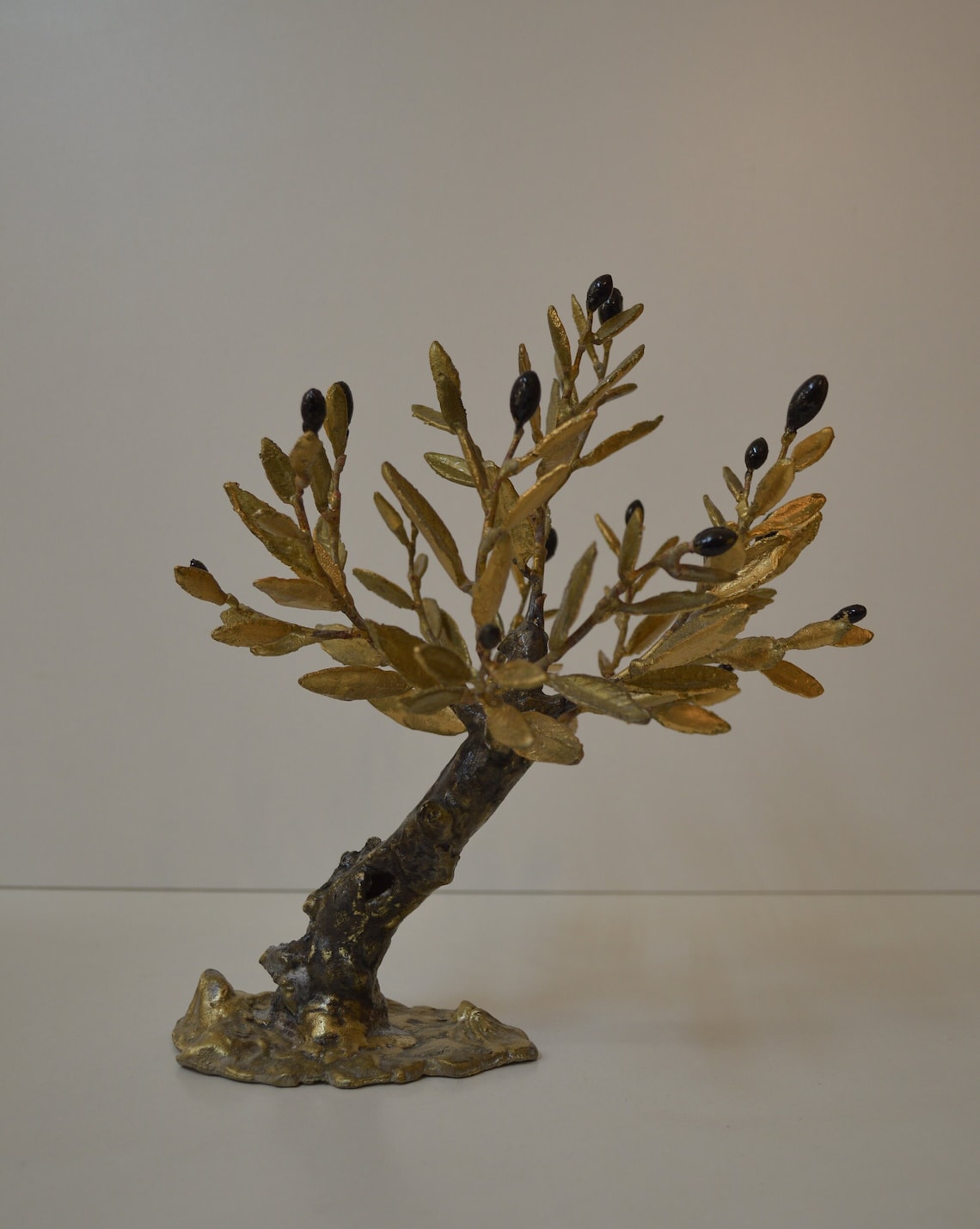 Leaning Gold Olive Tree - Etsy