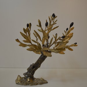 Leaning Gold Olive Tree - Etsy