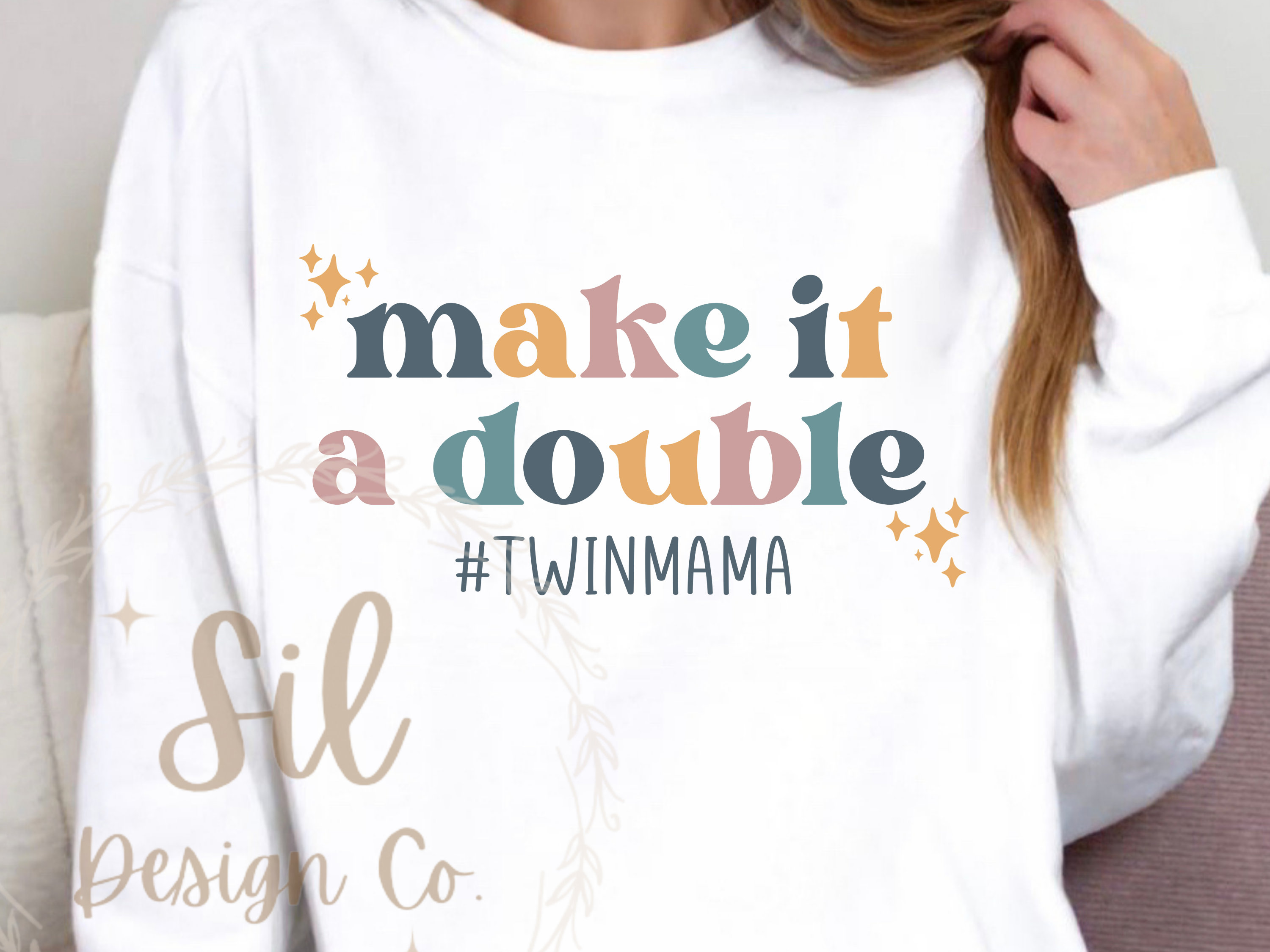 Make It A Double Twin Mama PNG, Sublimation Design (digital Download ...